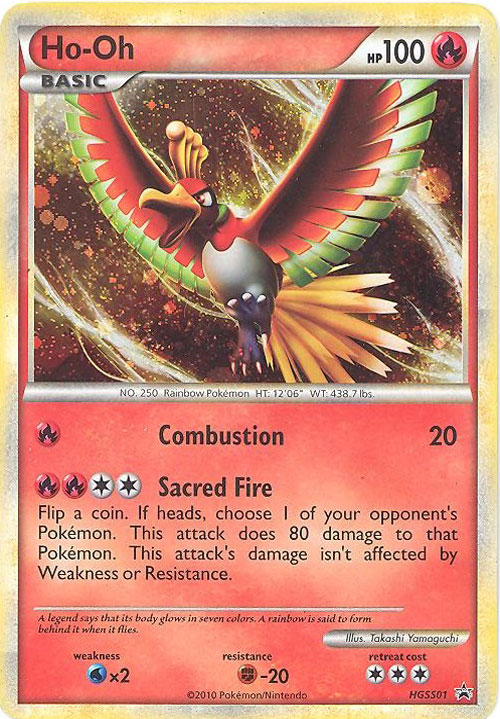 Pokemon Card Promo #HGSS01 - HO-OH (holo-foil): Sell2BBNovelties.com ...