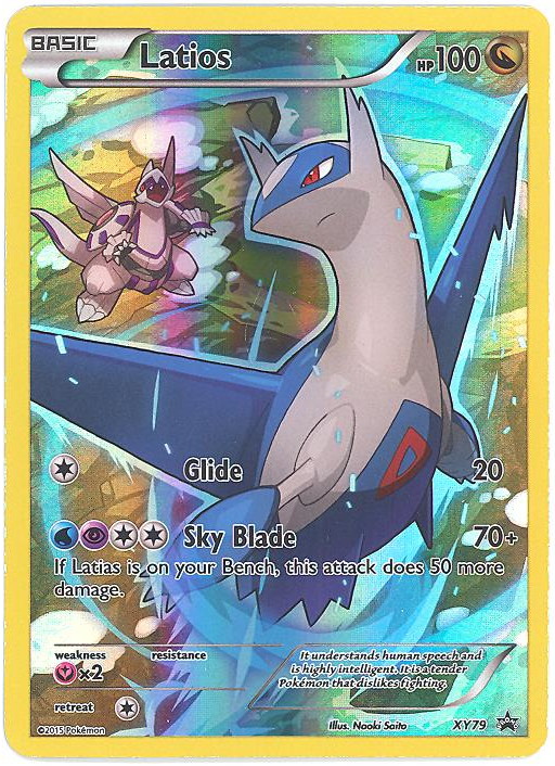 Pokemon Card - XY Promo #XY79 - LATIOS (full art holo-foil) (Mint ...