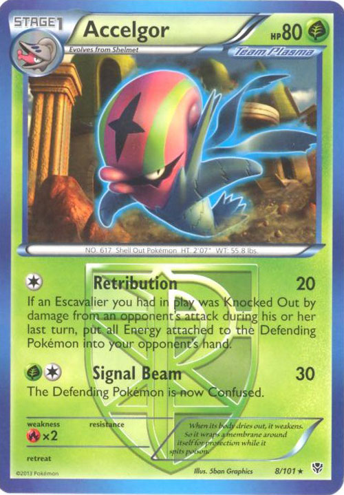 Pokemon Card - B&W: Plasma Blast 8/101 - ACCELGOR (rare) (Mint ...