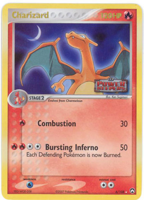 Pokemon Card - Power Keepers 6/108 - CHARIZARD (reverse holo) (Mint ...