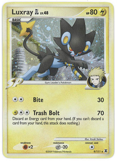 Pokemon Card - PL: Rising Rivals 9/111 - LUXRAY GL Lv.48 (holo-foil) (Mint): Sell2BBNovelties ...