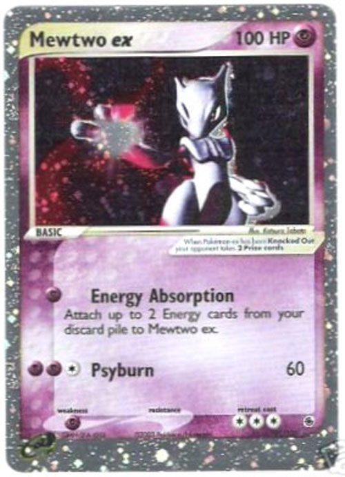 Pokemon Card - Ruby & Sapphire 101/109 - MEWTWO EX (holo-foil) (Mint ...
