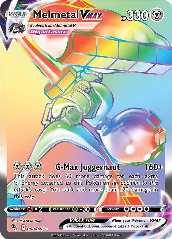 Pokemon Card - Pokemon GO 080/078 - MELMETAL VMAX (Secret Rare) (Mint ...