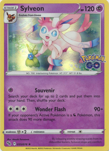 Pokemon Card - Pokemon GO 035/078 - SYLVEON (holo-foil) (Mint ...