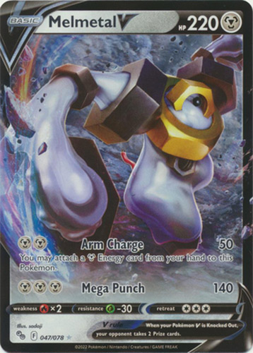Pokemon Card - Pokemon GO 047/078 - MELMETAL V (holo-foil) (Mint ...
