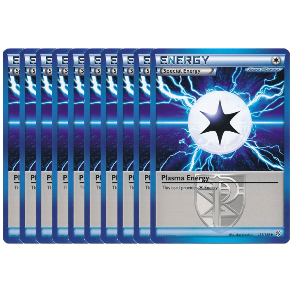 Pokemon Cards - LOT OF 10 PLASMA ENERGY Cards: Sell2BBNovelties.com ...