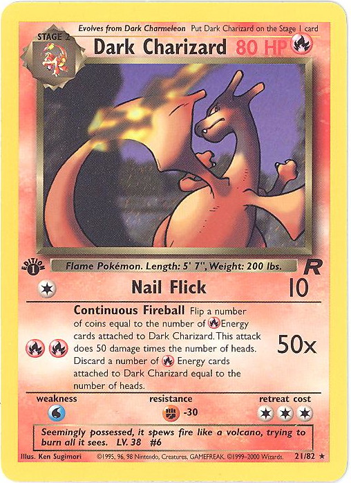 Pokemon Cards Charizard First Edition