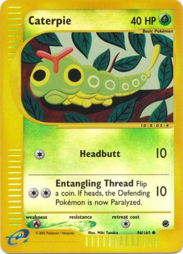 Pokemon Card - Expedition 96/165 - CATERPIE (reverse holo) (Mint ...
