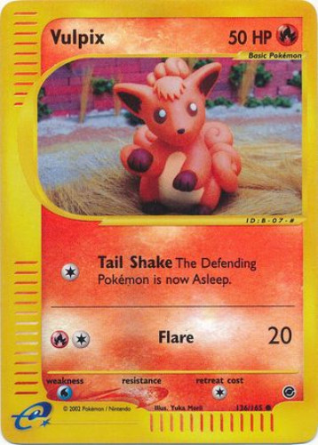 Pokemon Card - Expedition 136/165 - VULPIX (reverse holo) (Mint ...