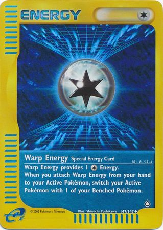 Pokemon Card - Aquapolis 147/147 - WARP ENERGY (reverse holo) (Mint ...