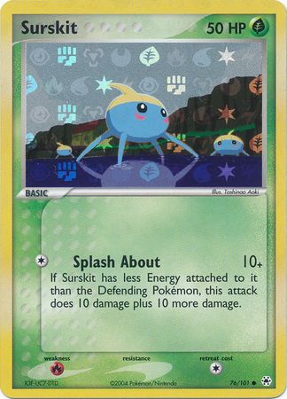 Pokemon Card - Hidden Legends 76/101 - SURSKIT (reverse holo) (Mint ...