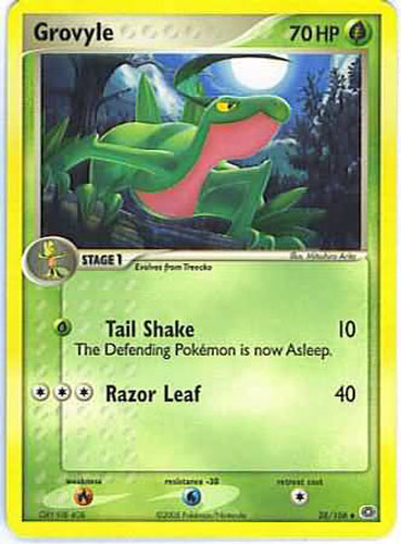 Pokemon Card - Emerald 28/106 - GROVYLE (uncommon) (Mint ...