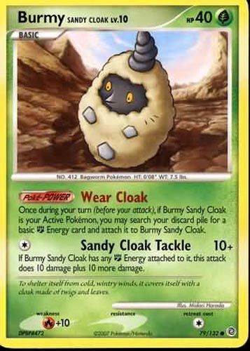 Pokemon Card - D&P: Secret Wonders 79/132 - BURMY (Sandy Cloak) Lv.10 ...