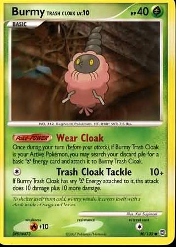 Pokemon Card - D&P: Secret Wonders 80/132 - BURMY (Trash Cloak) Lv.10 ...