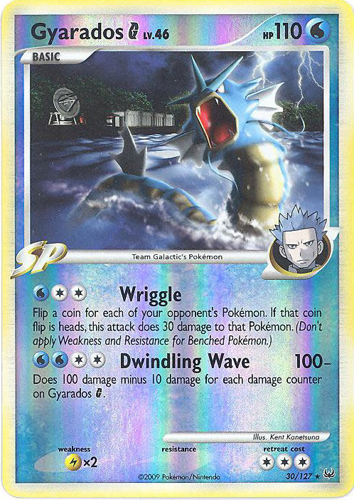 Pokemon Card - Platinum 30/127 - GYARADOS Lv. 46 (reverse holo) (Mint ...