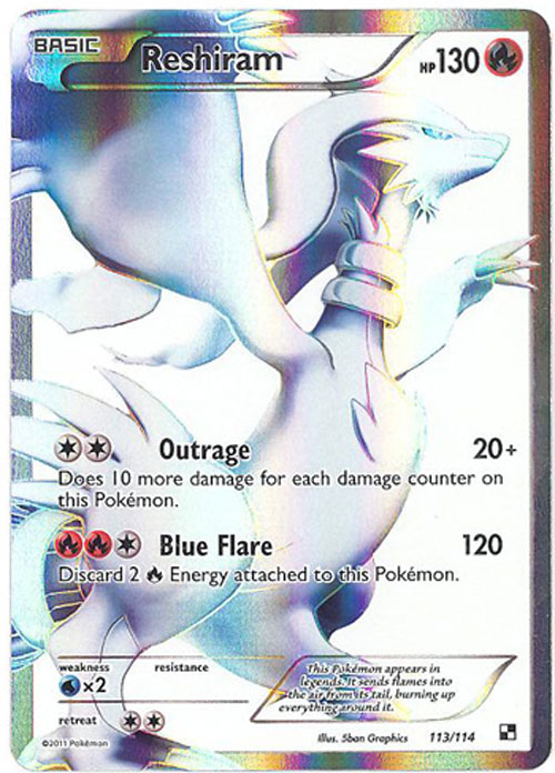 Pokemon Reshiram Card
