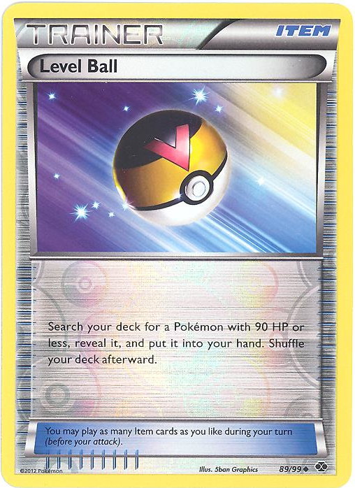 Pokemon Card - B&W: Next Destinies 89/99 - LEVEL BALL (reverse holo ...