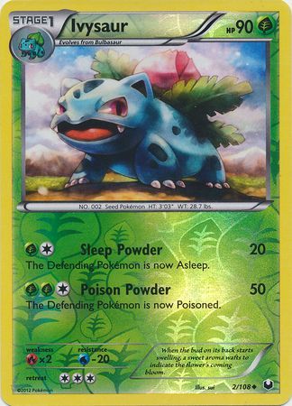 Pokemon Card - B&W: Dark Explorers 2/108 - IVYSAUR (reverse holo) (Mint ...