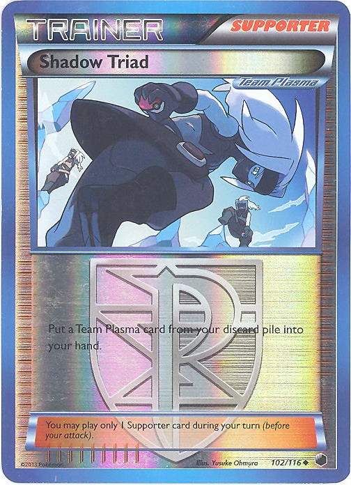 Pokemon Card - B&W: Plasma Freeze 102/116 - SHADOW TRIAD (reverse holo ...