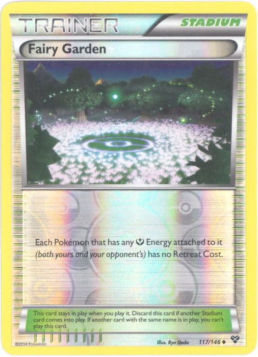 Pokemon Card - XY 117/146 - FAIRY GARDEN (reverse holo) (Mint ...