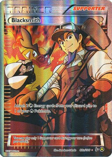 Pokemon Card - XY: Flashfire 88a/106 - BLACKSMITH (full art holo) (Mint ...