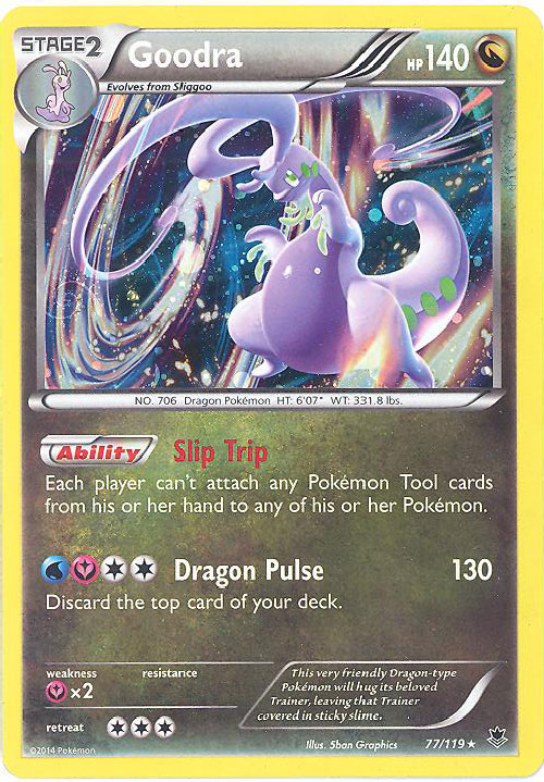 Pokemon Card - XY: Phantom Forces 77/119 - GOODRA (alternate holo-foil ...