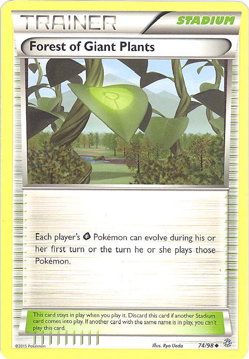 Pokemon Card - XY: Ancient Origins 74/98 - FOREST OF GIANT PLANTS ...