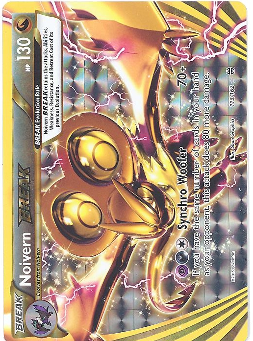 Pokemon Card - XY: BREAKthrough 113/162 - NOIVERN BREAK (holo-foil ...