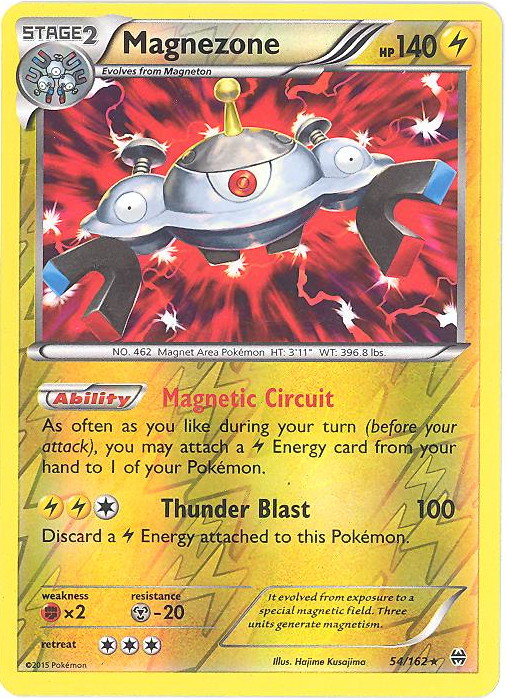 Pokemon Card - XY: BREAKthrough 54/162 - MAGNEZONE (reverse holo) (Mint): Sell2BBNovelties.com ...