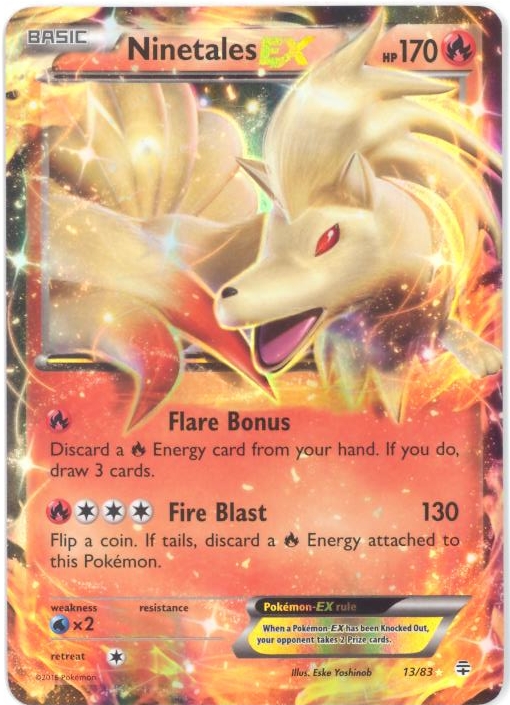 Pokemon Card - Generations 13/83 - NINETALES EX (holo-foil) (Mint ...