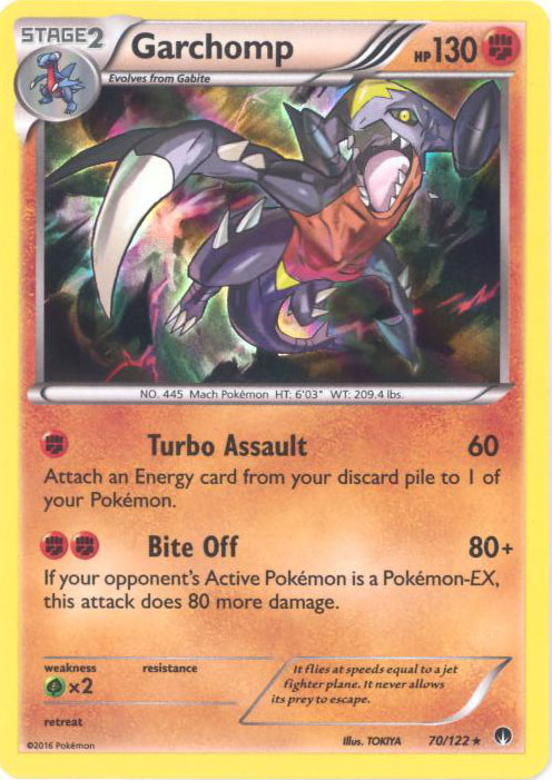 Pokemon Card - XY: BREAKpoint 70/122 - GARCHOMP (holo-foil) (Mint ...