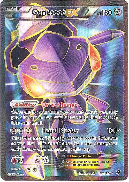 Pokemon Card - XY: Fates Collide 120/124 - GENESECT EX (full art holo ...
