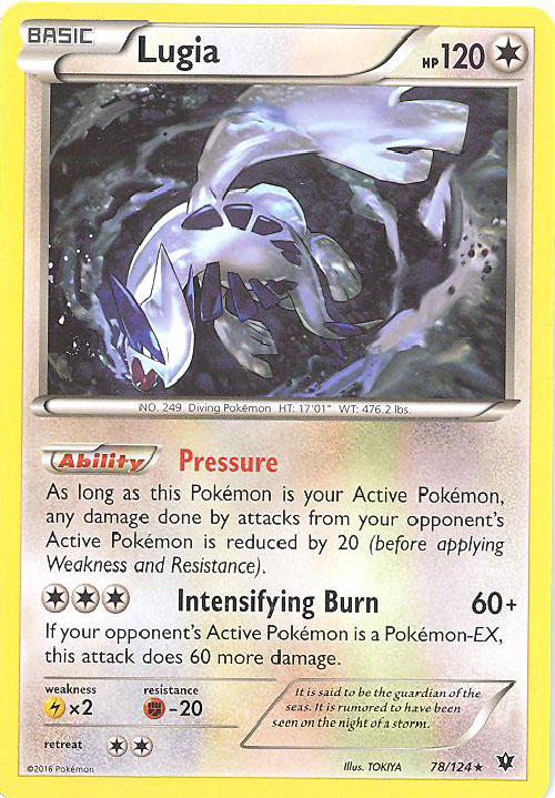 Pokemon Card - XY: Fates Collide 78/124 - LUGIA (rare) (Mint ...