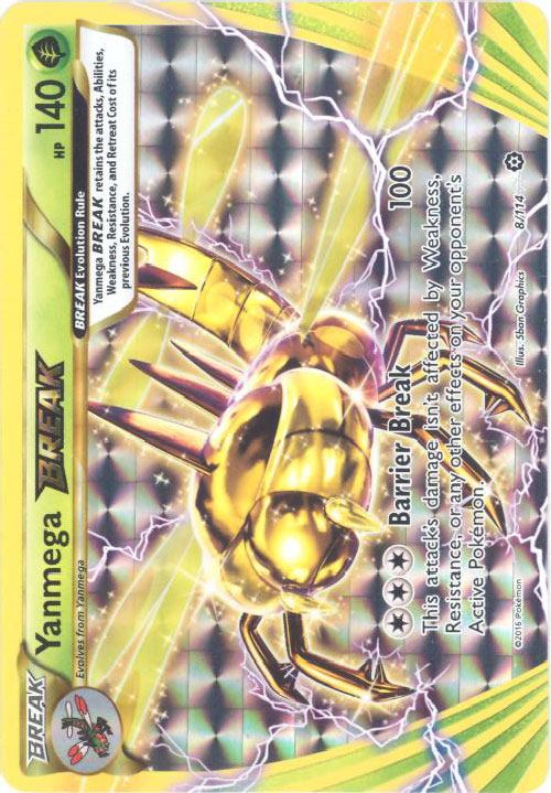 Pokemon Card - XY: Steam Siege 8/114 - YANMEGA BREAK (holo-foil) (Mint ...