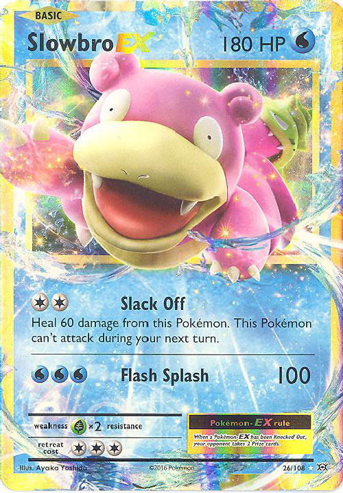 Pokemon Card - XY: Evolutions 26/108 - SLOWBRO EX (holo-foil) (Mint ...