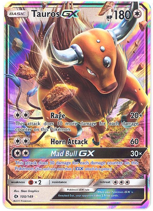 Pokemon Tauros Card