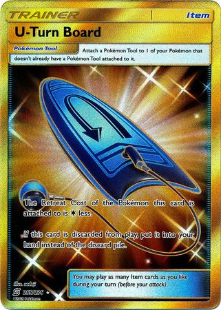 Pokemon Card - S&M: Unified Minds 255/236 - U-TURN BOARD (secret - holo ...