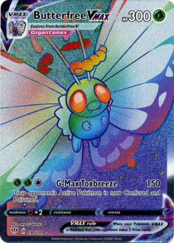 Pokemon Card - S&S: Darkness Ablaze 190/189 - BUTTERFREE VMAX (secret ...