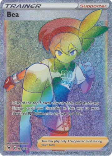Pokemon Card - S&S: Vivid Voltage 193/185 - BEA (secret rare holo ...