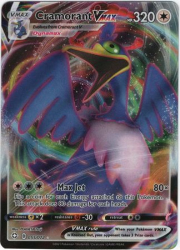 Pokemon Card - Shining Fates 055/072 - CRAMORANT VMAX (ultra rare holo ...