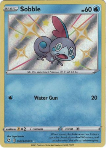 Pokemon Card - Shining Fates SV025/SV122 - SOBBLE (shiny holo rare ...