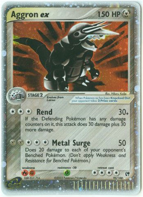 Pokemon Card - Sandstorm 95/100 - AGGRON EX (holo-foil) (Mint ...
