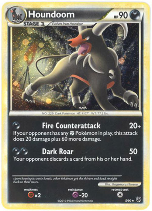 Pokemon Card - HS: Undaunted 5/90 - HOUNDOOM (holo-foil) (Mint ...