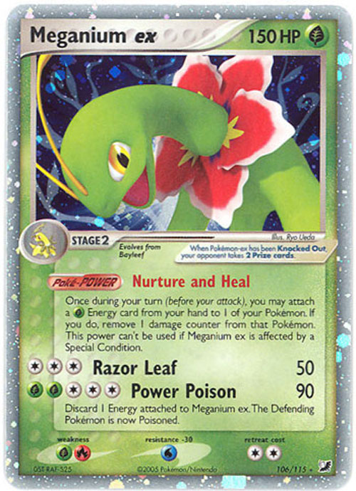 Pokemon Card - Unseen Forces 106/115 - MEGANIUM EX (holo-foil) (Mint ...
