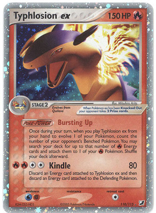 Pokemon Card - Unseen Forces 110/115 - TYPHLOSION EX (holo-foil) (Mint ...