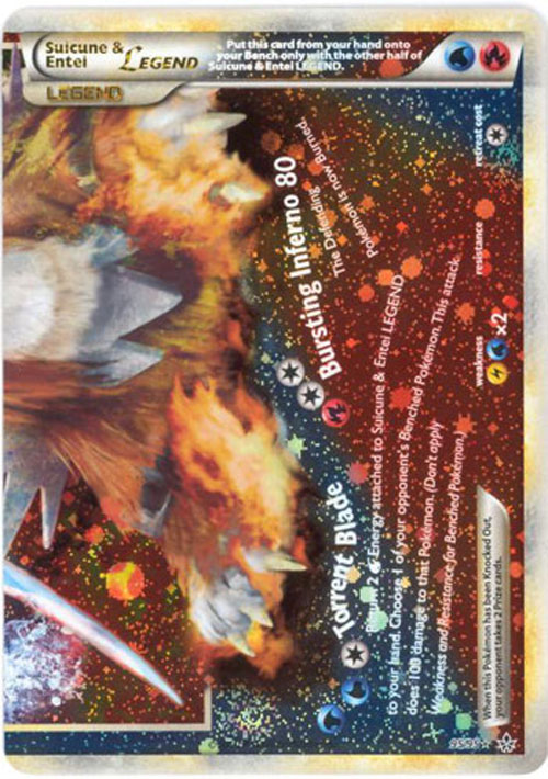 Pokemon Card - HS: Unleashed 95/95 - SUICUNE & ENTEI LEGEND (Bottom ...