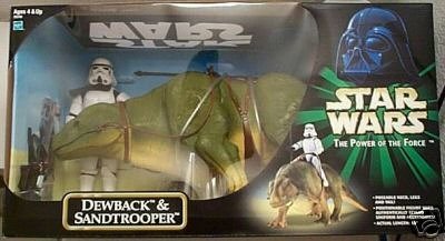 Star Wars - Power of the Force (POTF) - Dewback and Sandtrooper (New ...