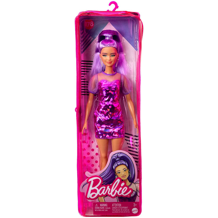 Mattel - Barbie FASHIONISTAS DOLL #178 (Long Purple Hair & Purple ...