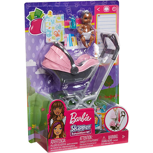 Mattel - Barbie Doll Set - Skipper Babysitters Inc - BABY DOLL & PINK ...