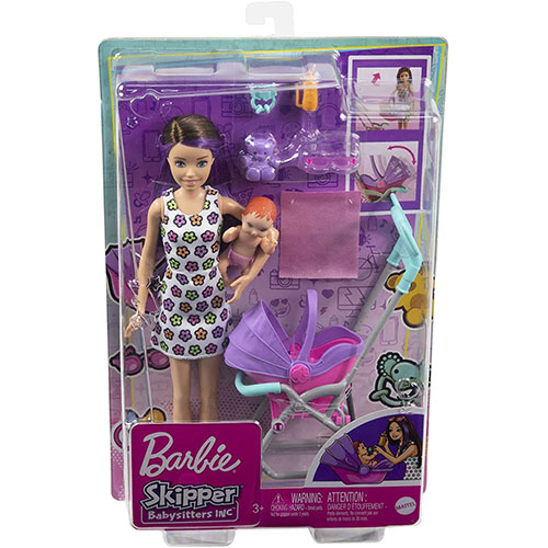 Mattel - Barbie Skipper Babysitters Inc - SKIPPER w/ Baby & Stroller ...
